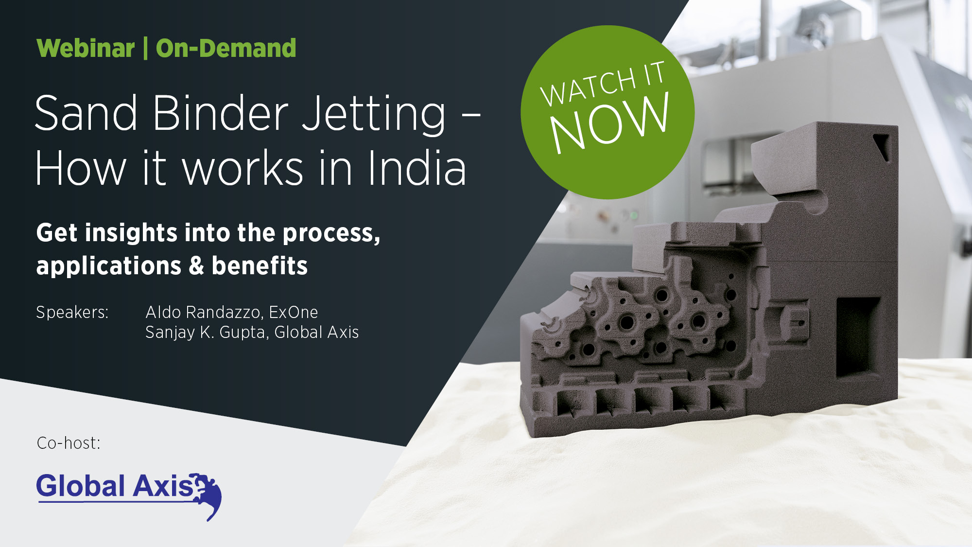 ExOne | On-Demand Webinar: Sand 3D Printing with Binder Jetting ...